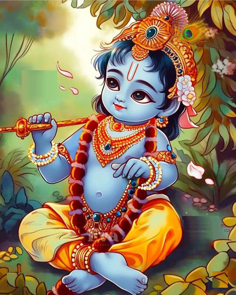 Baby Krishna Painting
