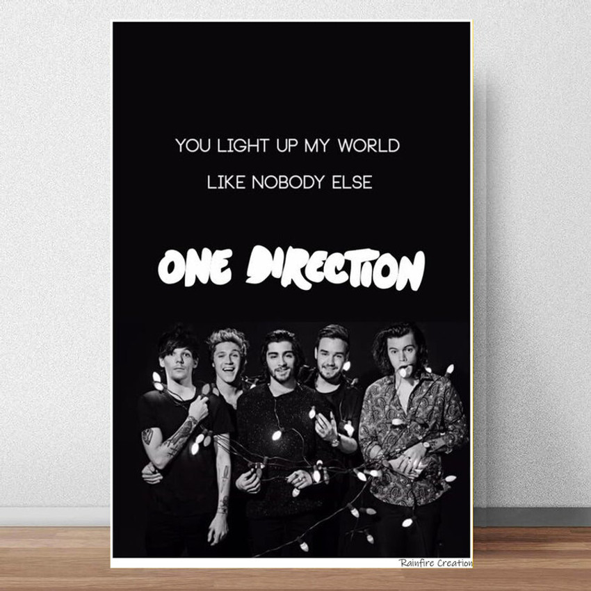 One Direction Poster On Wall