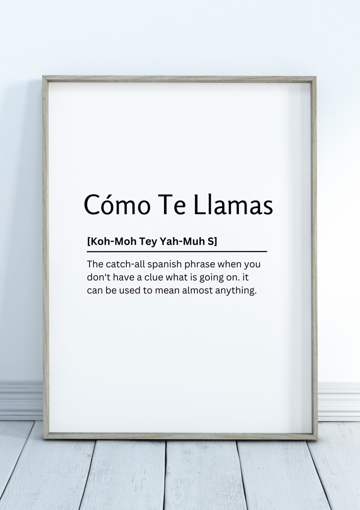 Affiche Como Te Llamas