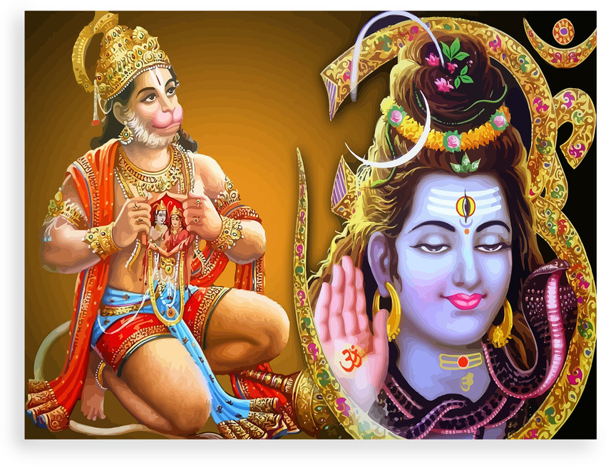 Lord Hanuman And Lord Shiva