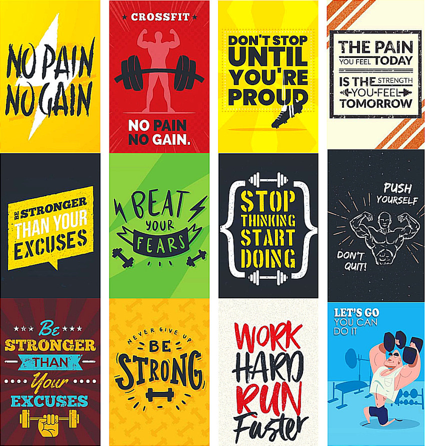 Workout Motivational Posters Quotes