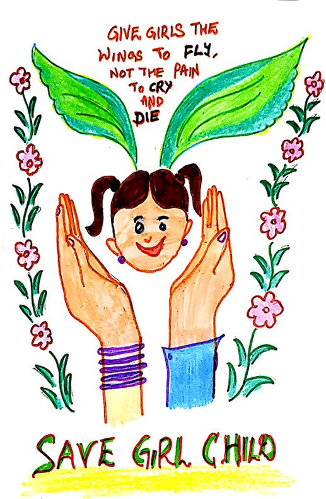 Save Girl Child Poster Save Girl Child Poster