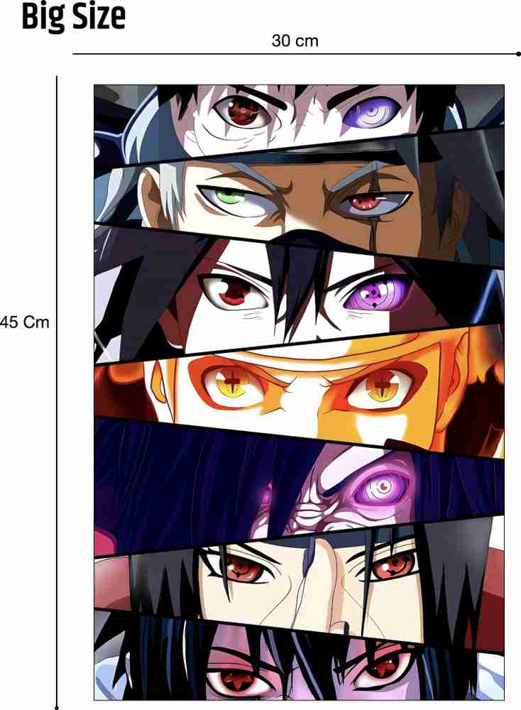 how to draw naruto characters eyes
