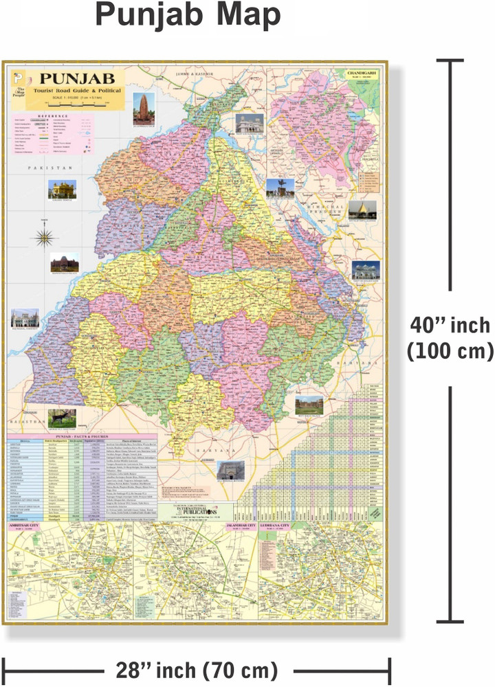 Laminated Map Large Scale Highway Map Of The State Of