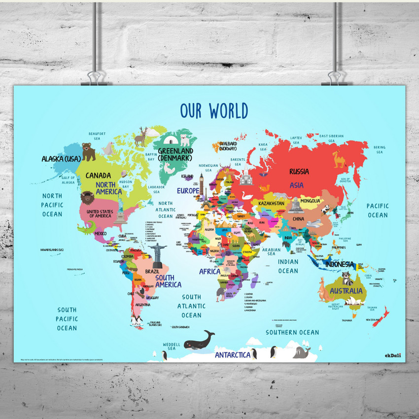 World Map Outline Printable For Kids World Map Outline Poster