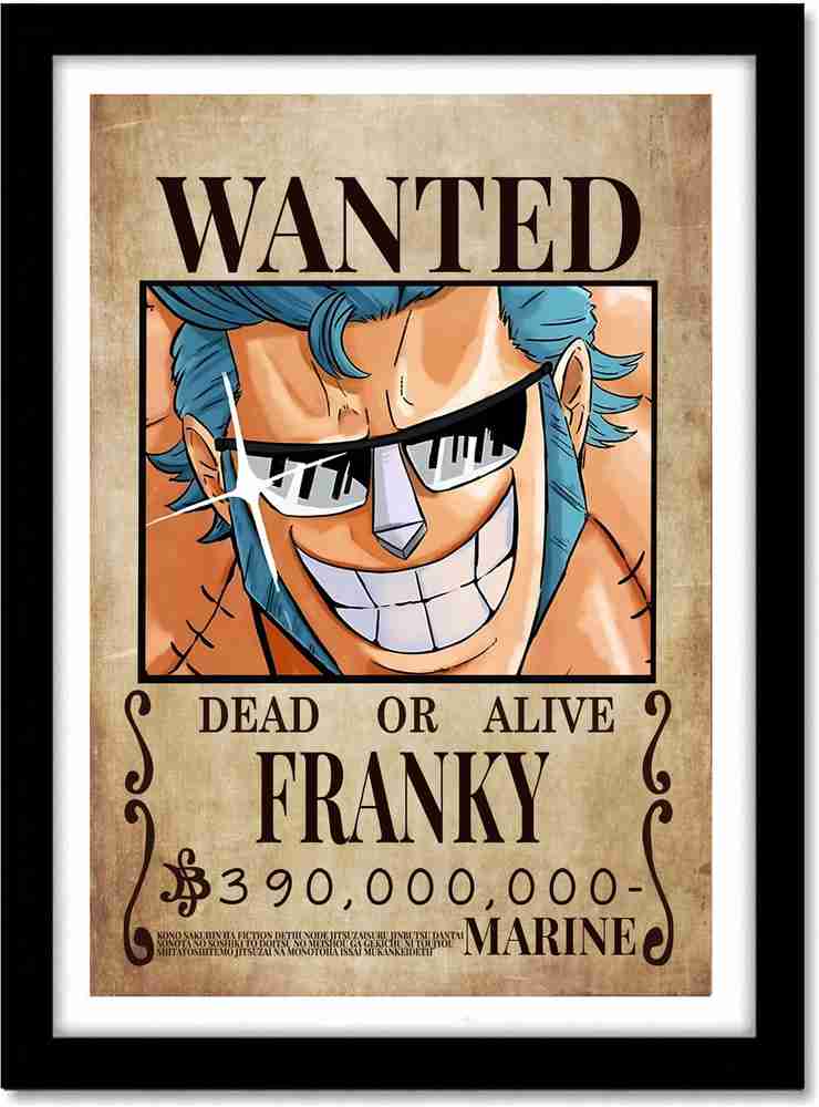 One Piece Wanted Franky Anime One Piece Wanted Poster Luffy Sanji Nami