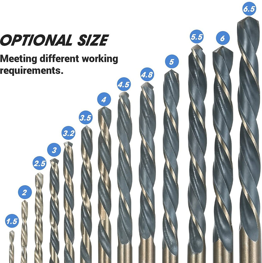 MILLENSIUM 13pc Drill Bit Set for Drilling in Wood Malleable Iron Alumin Plastic Steel 13pc Drill Bit Set for Drilling in Wood Malleable Iron Alumin Plastic Steel Angle Drill Price in India
