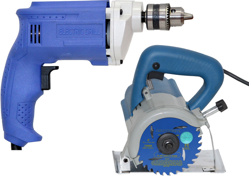 Digital Craft Electric Drilling Machine Tool Drill Tools Pistol Grip Drill 10 mm Chuck Size Multi function Electric Wood Metal Marble Tile Brick Cutter Saw Power Hand Tool Kit Price in India