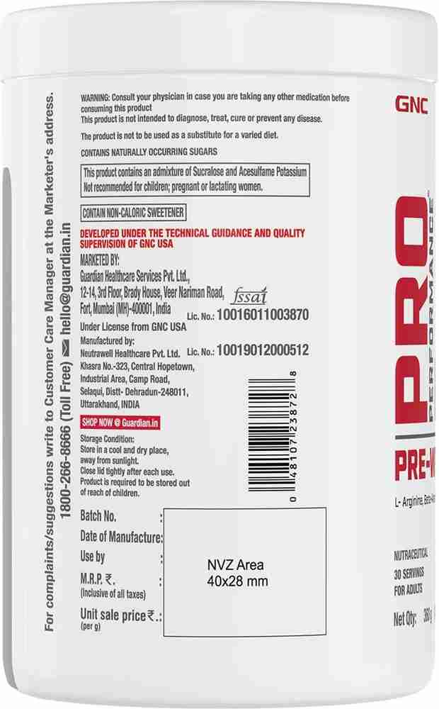 Gnc Pro Performance Amp Pre Workout | EOUA Blog