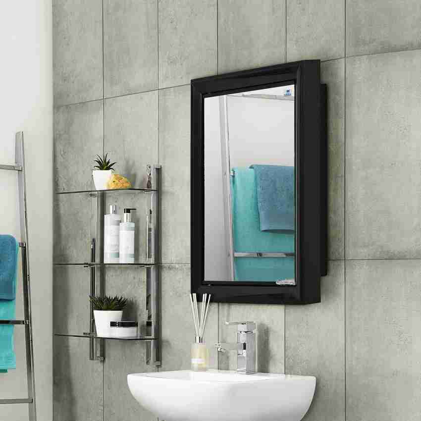 Nilkamal GEM Wall Mounted Cabinet Mirror 5 Shelf Space Saver Bathroom Accessories Storage Plastic Wall Shelf