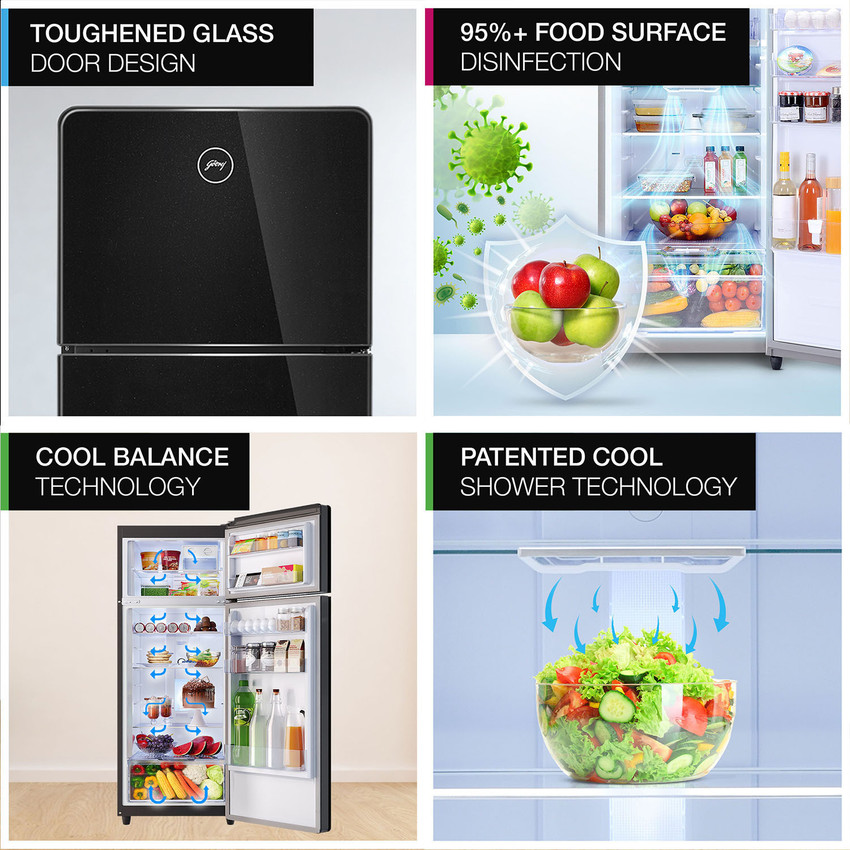 Godrej 265 L Frost Free Double Door 2 Star Refrigerator