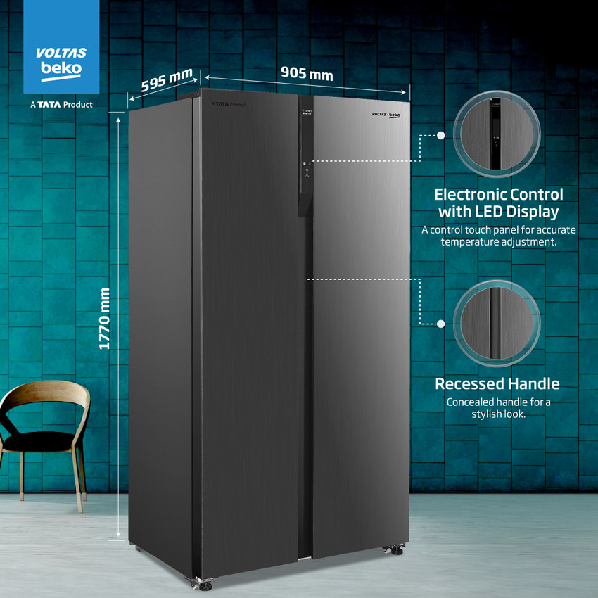 Voltas Beko 472 L Frost Free Side by Side Refrigerator