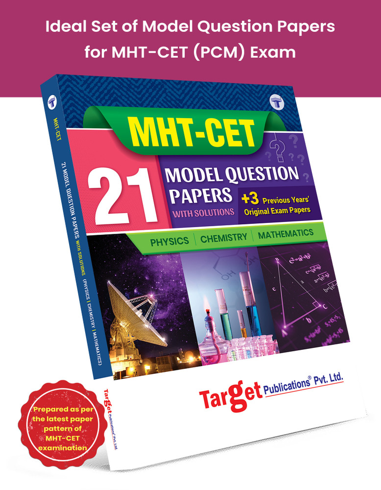 MHT-CET Physics, Chemistry Maths Previous Year Solved, 43% OFF