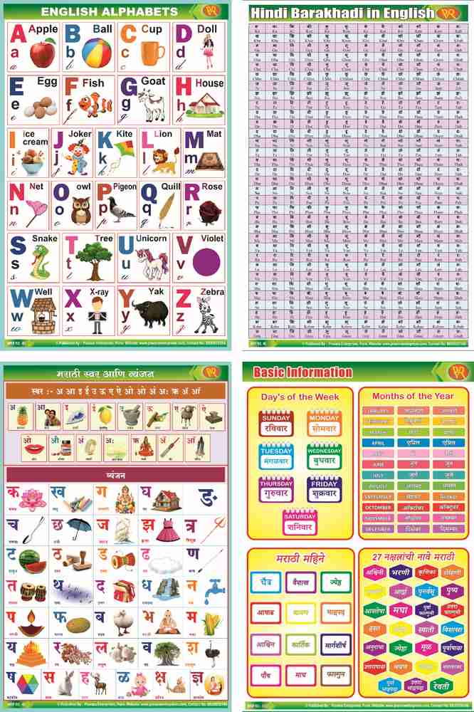 Marathi Barakhadi Marathi Barakhadi Marathi Alphabets