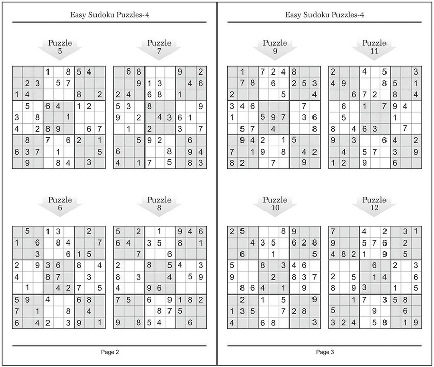 Printable Sudoku Puzzles 4 Per Page Sudoku Printable