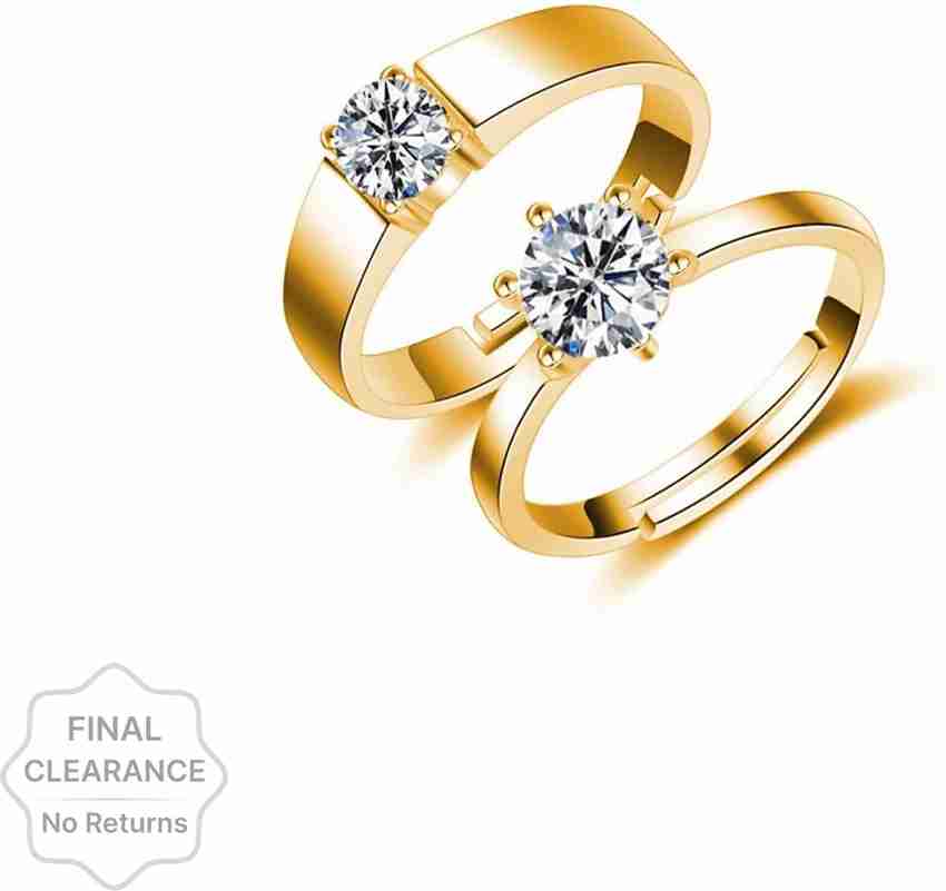 Engagement Gold Rings For Couple