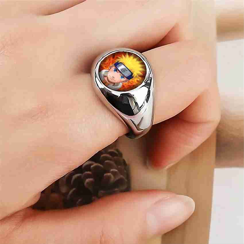 Naruto Tobi Ring Tiny Tim Anime Naruto Uzumaki Face Ring Cosplay