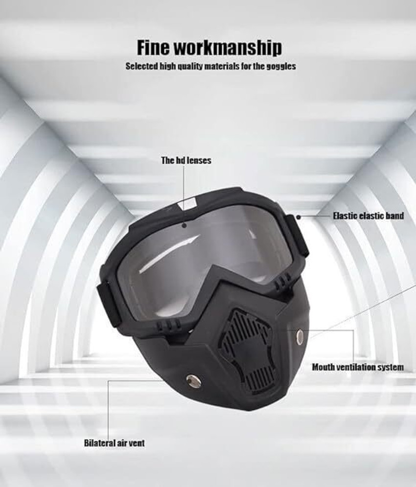Biker Face Vent Mask Tiivra Pro Ventilation Balaclava For Bikers 4 Way