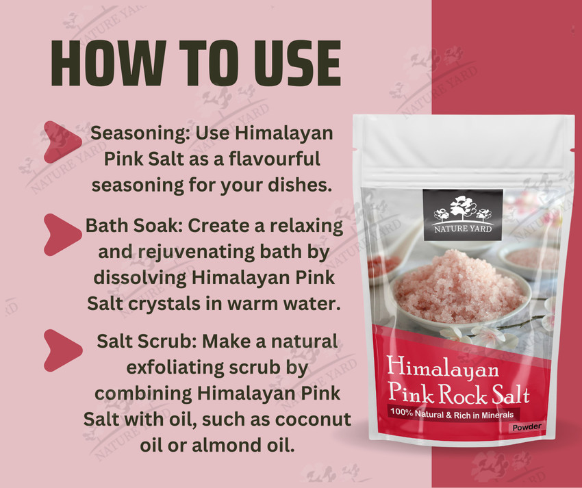 Use of pink salt store