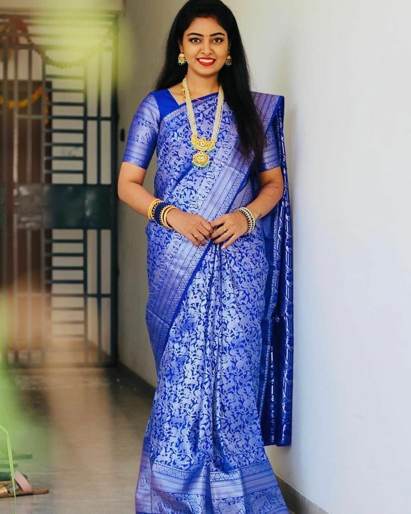 Beautiful Designer Blue Sarees