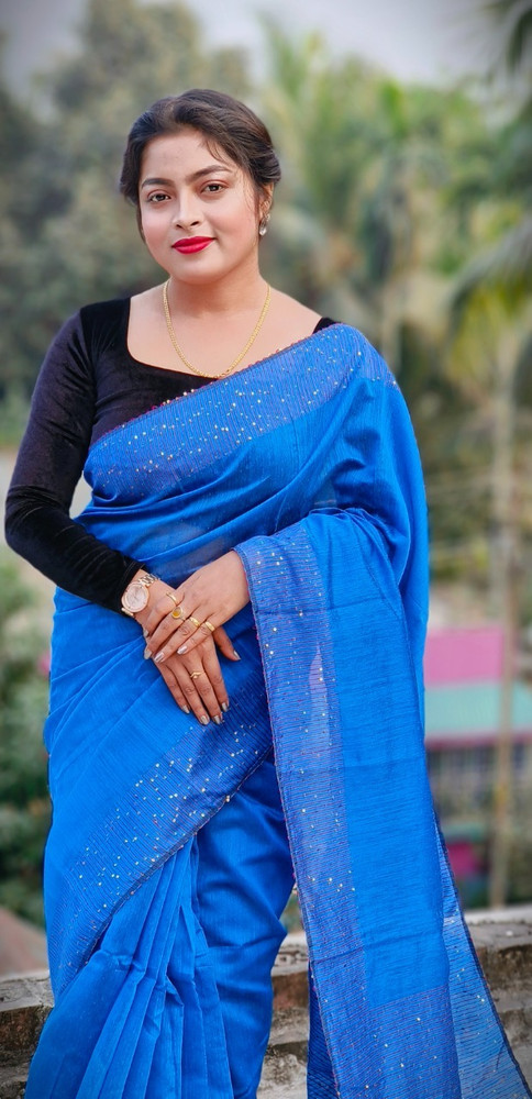 Simple Blue Saree