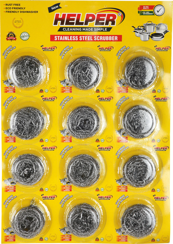 HELPER STEEL SCRUBBER 10GM 12PC Stainless Steel Scrub Price in India Buy HELPER STEEL SCRUBBER 10GM 12PC Stainless Steel Scrub online at Flipkart