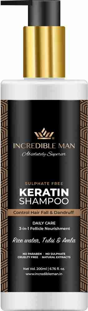 Incredible Man Best Keratin Sulphate Free Shampoo for Men Control Hair Fall Dandruff Price in India Buy Incredible Man Best Keratin Sulphate Free Shampoo for Men Control Hair Fall Dandruff Online In I...