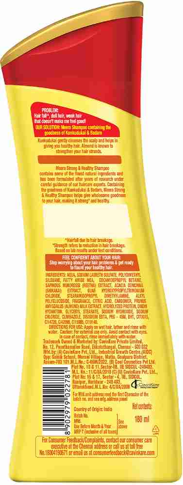 Meera shampoo ingredients store