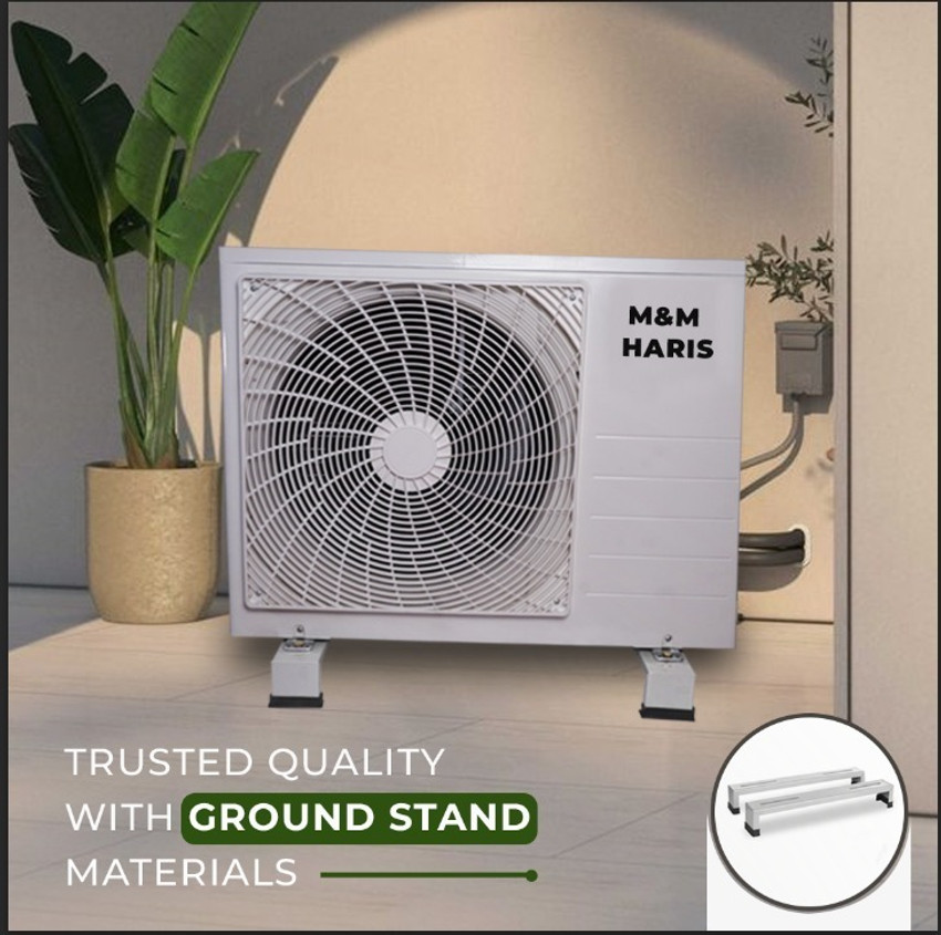 Spinxx Heavy Duty Metal Floor AC Outdoor Stand With Non Rusted Coating 1 Ton to 2 Ton 49 Shelf Bracket