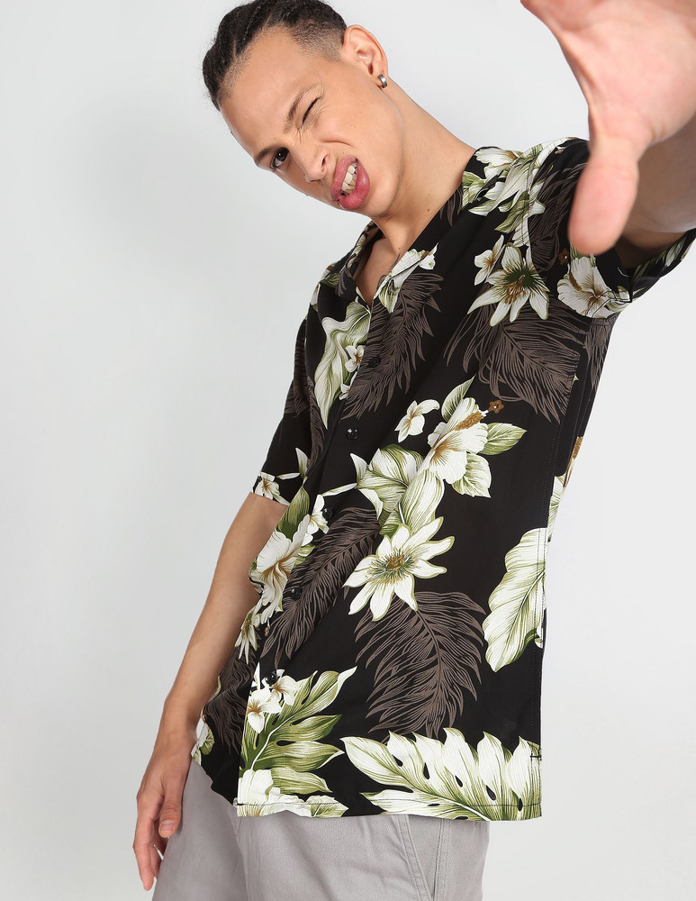 Flying Machine Black Shirts