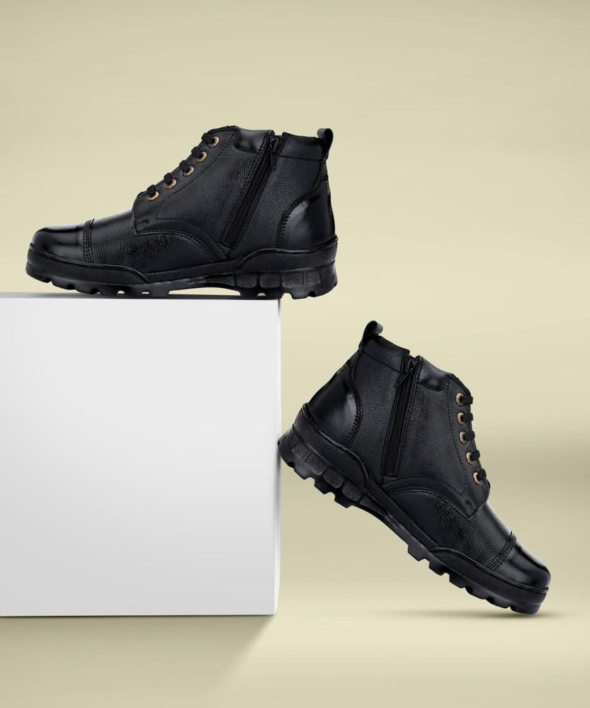 Police Leather Boots