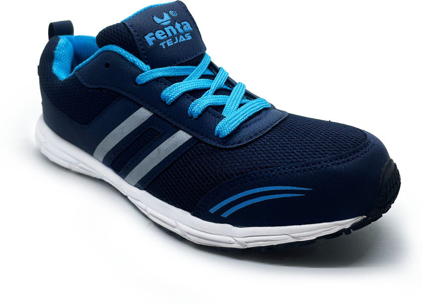 Strong Sports Comfortable Shoes For Men In Black Blue SR015