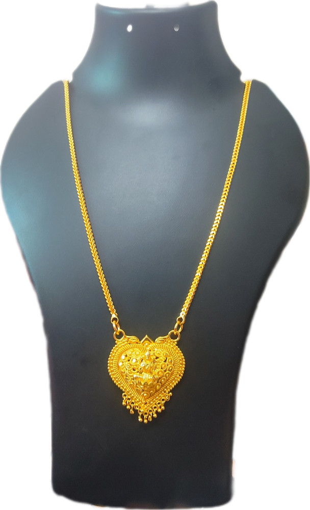 TGS GOLD COVERING Traditional Lakshmi Dollar Chain for Women Girls 24 Inch Gold plated Plated Copper Chain Price in India Buy TGS GOLD COVERING Traditional Lakshmi Dollar Chain for Women