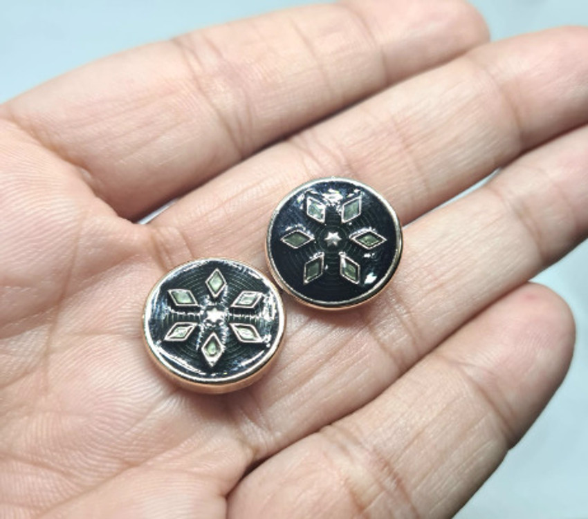 REENA Western Black Gold 69 Carving Designer Buttons for Coats Shirts Blazers 10 Piece Metal Buttons Price in India Buy REENA Western Black Gold 69 Carving Designer Buttons for Coats Shirts Blazers 10...