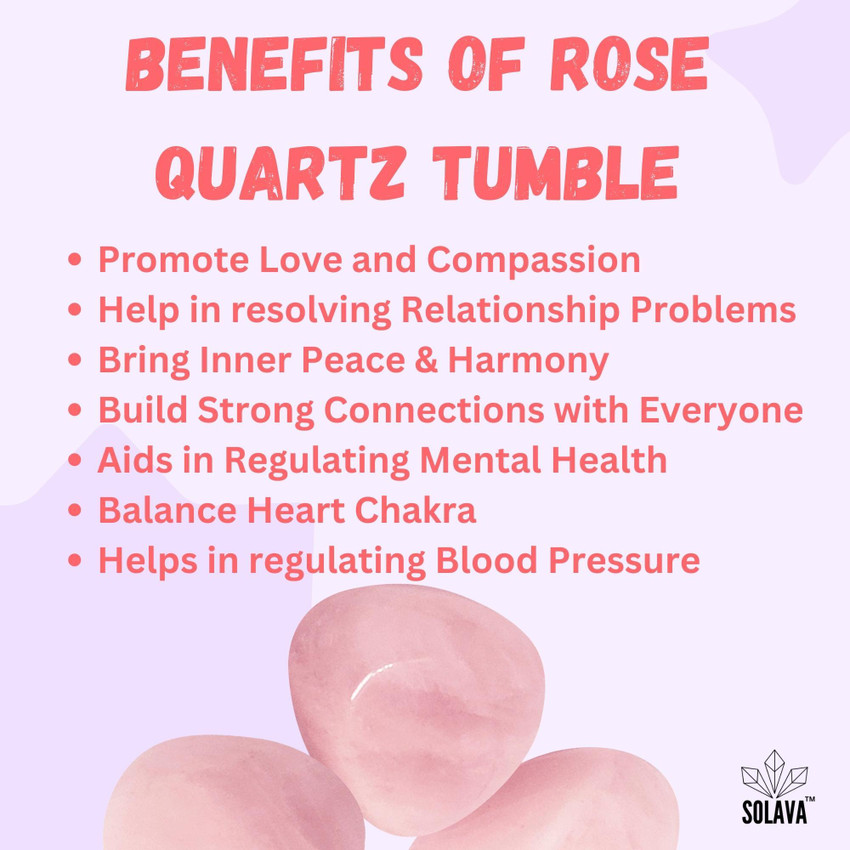 SOLAVA Original Rose Quartz Stone Tumble 4 Piece Natural Pink Crystal Tumble Decorative Showpiece 2 cm Price in India Buy SOLAVA Original Rose Quartz Stone Tumble 4 Piece