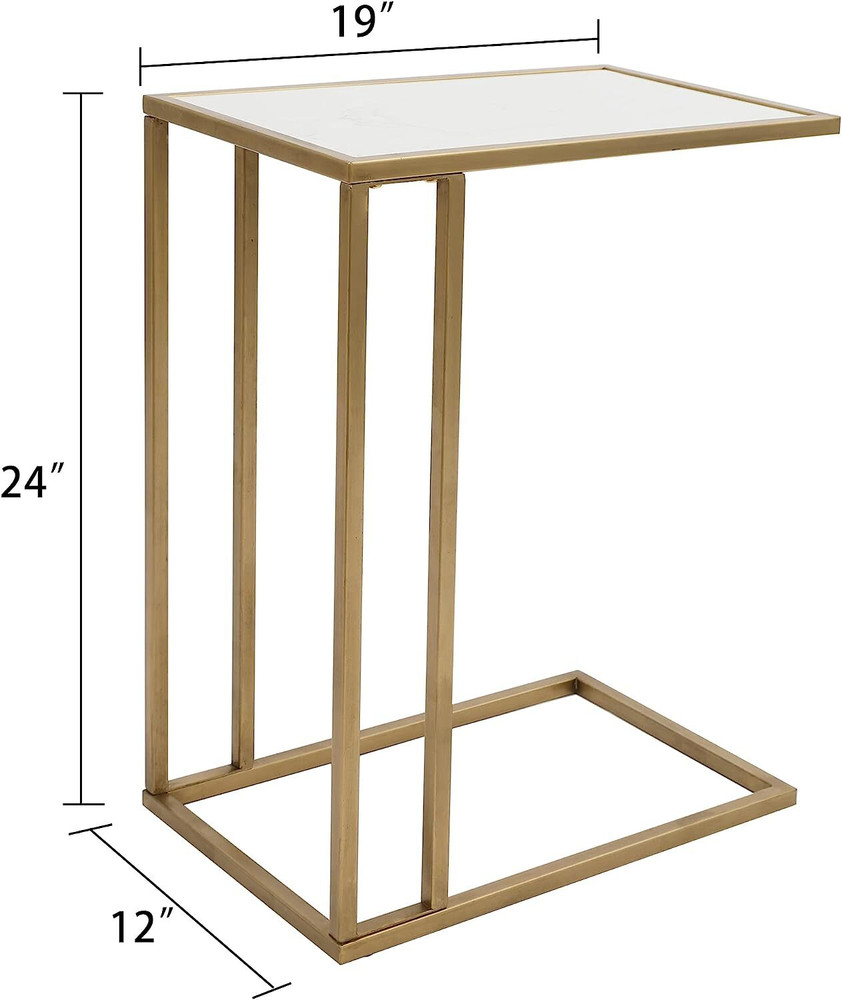 StarWooden C Shaped Sofa for Coffee Table with Marble Top Metal End Table Price in India Buy StarWooden C Shaped Sofa for Coffee Table with Marble Top Metal End Table online