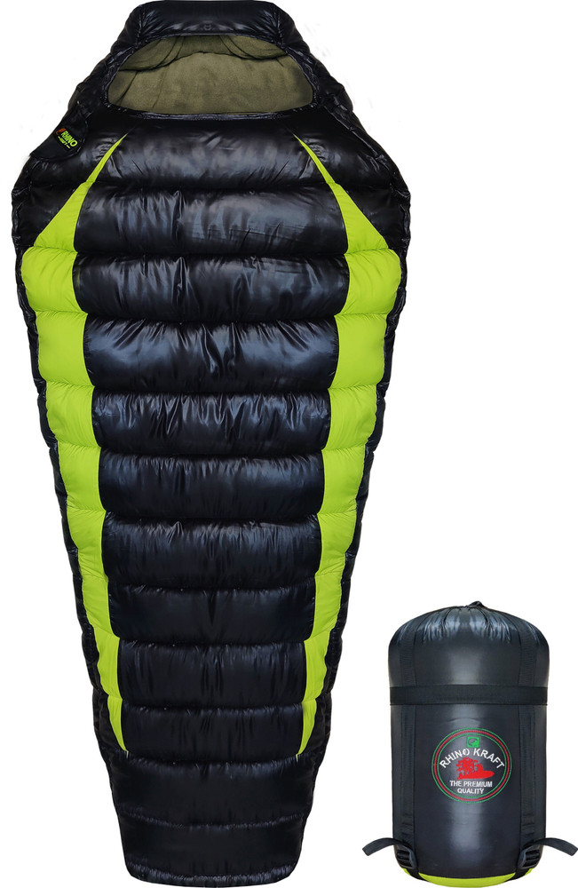 RHINOKraft Rider Black Green Mummy Shape Extra Large Size for Camping in Winter Sleeping Bag Flipkart