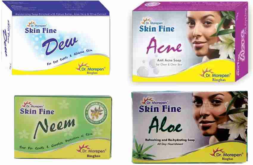 RINGHAS SKIN FINE DEW NEEM ALOE ACNE FAIRNESS SOAP COMBO PACK OF 4 Price in India Buy RINGHAS SKIN FINE DEW NEEM ALOE ACNE FAIRNESS SOAP COMBO PACK OF 4 Online