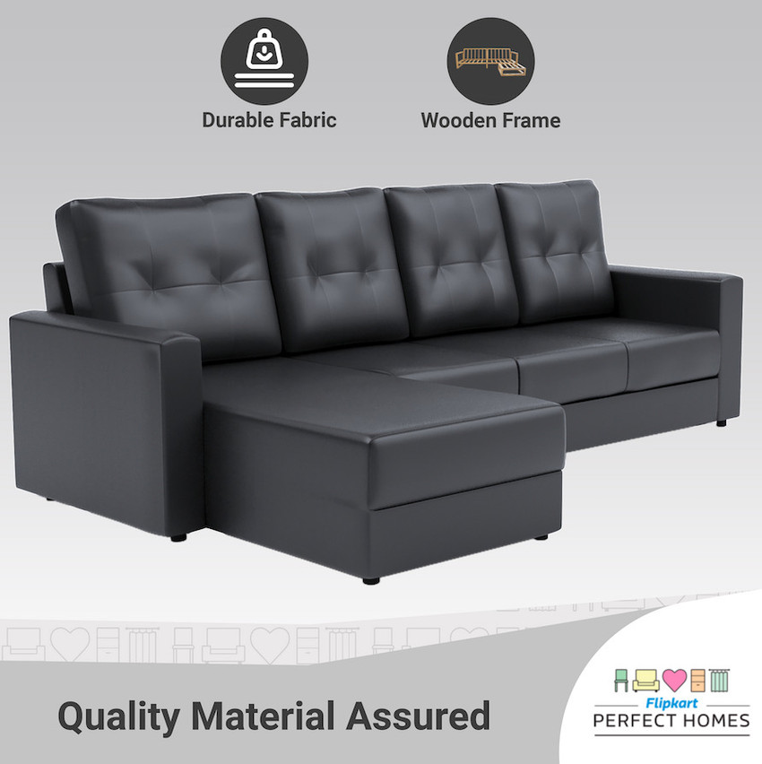 Flipkart leather sofa store