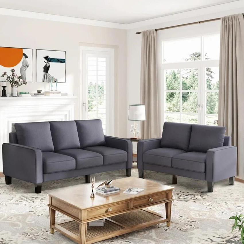 Dark Grey Sofa Set | Baci Living Room