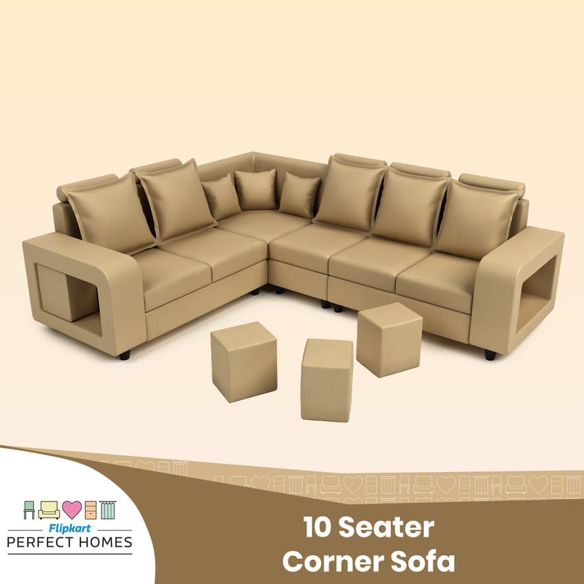 Flipkart Perfect Homes Amanda Leatherette 8 Seater Sofa Price in India Buy Flipkart Perfect Homes Amanda Leatherette 8 Seater Sofa online at Flipkart
