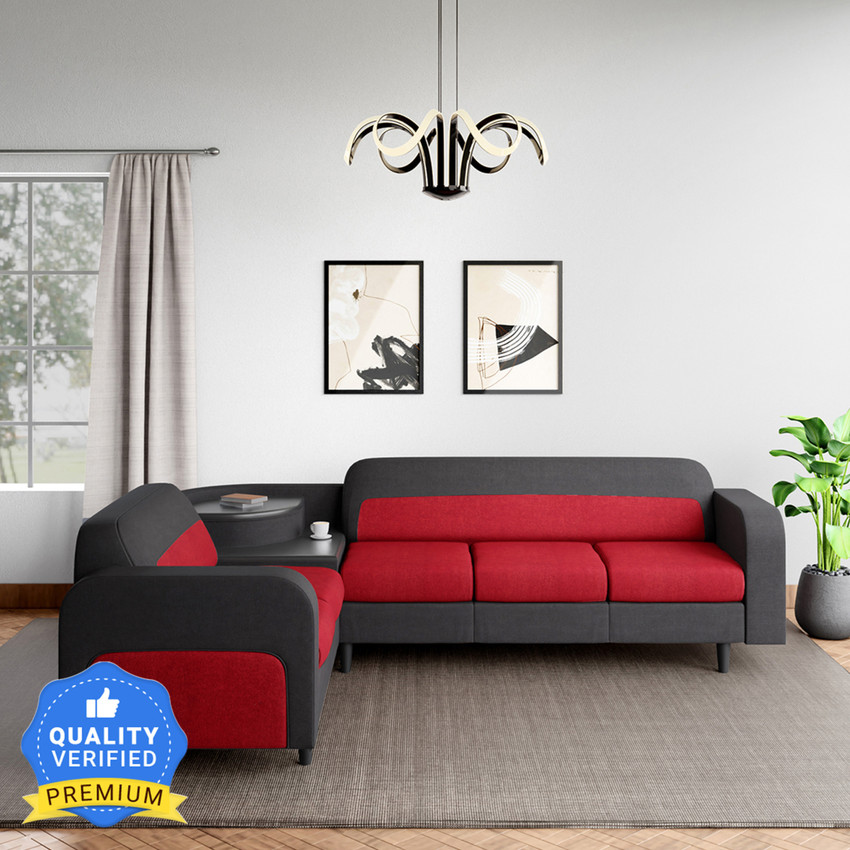 L shape sofa godrej store