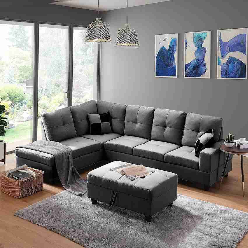 Roma 6 Seater Sectional Sofa Set | Baci Living Room