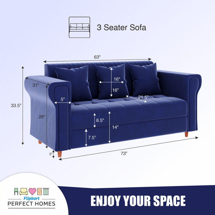 3 seater sofa flipkart store