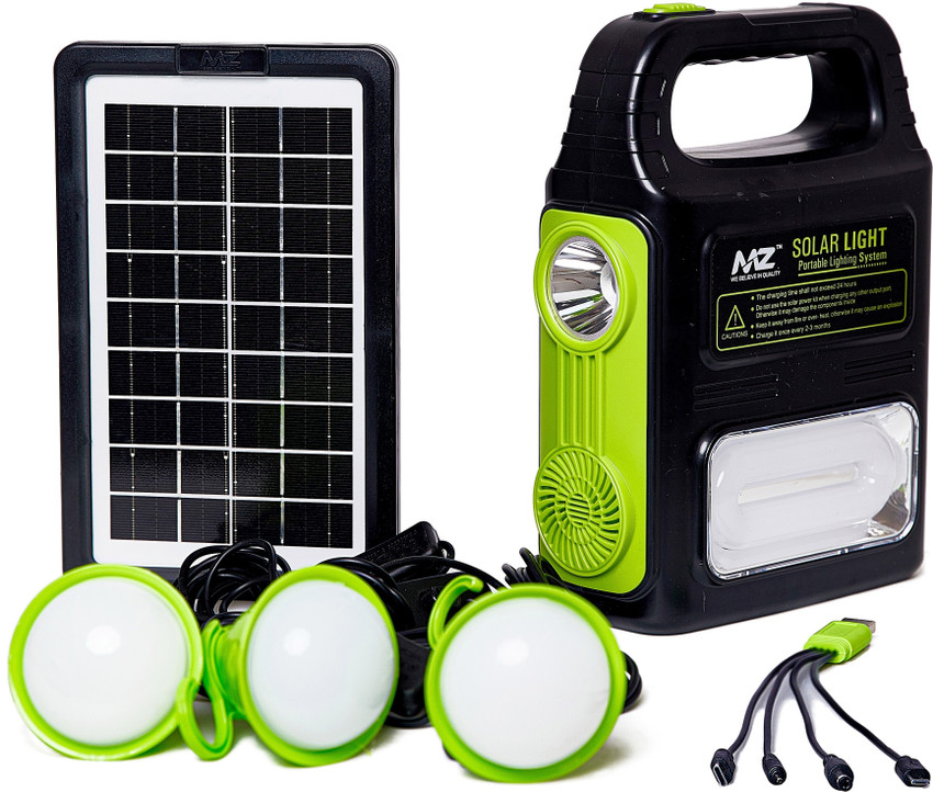 MZ M941 PORTABLE SYSTEM With Power Bank 4500mAh Battery 3 LED Bulbs Solar Light Set Price in India Buy MZ M941 PORTABLE SYSTEM With Power Bank 4500mAh Battery 3 LED Bulbs