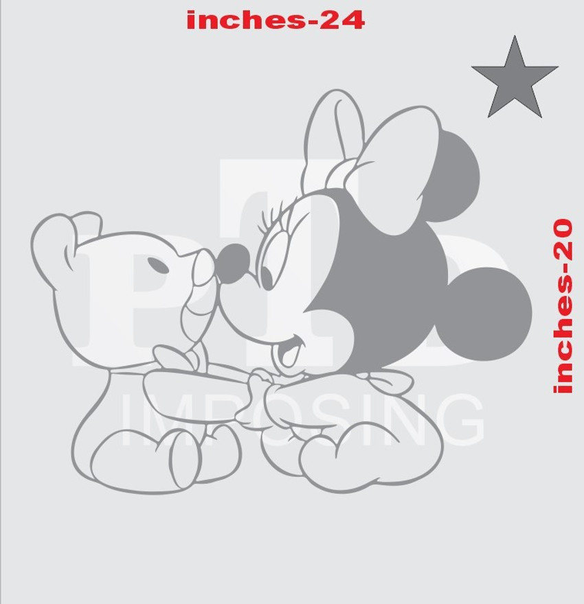 Mickey Mouse Hands Stencil
