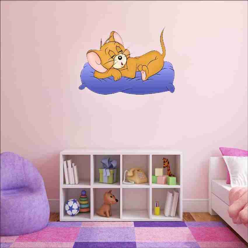 DEQUERA Jerry Cartoon Wall Design Stencils for Wall Painting for Home Office Wall Decor ation Suitable for Room Decor Ceiling Craft and Floors 16 inch x 24 inch W all Painting Stencils