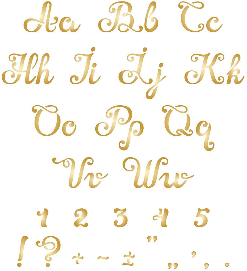 Printable Cursive Letter Stencils N