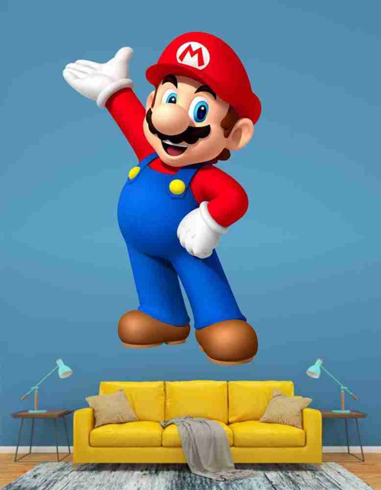 Super Mario Broswall Decal Super Mario Bros Wall Sticker Smashed 3D