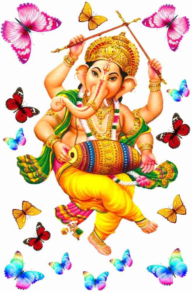 Lord Ganesha Graphics Painted Lord Ganesh Stock Illustration